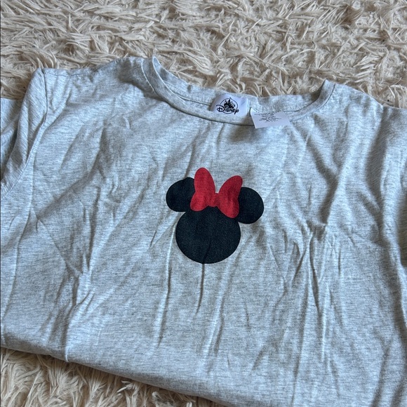 Disney | Tops | Disney Gray Minnie Mouse Shirt | Poshmark